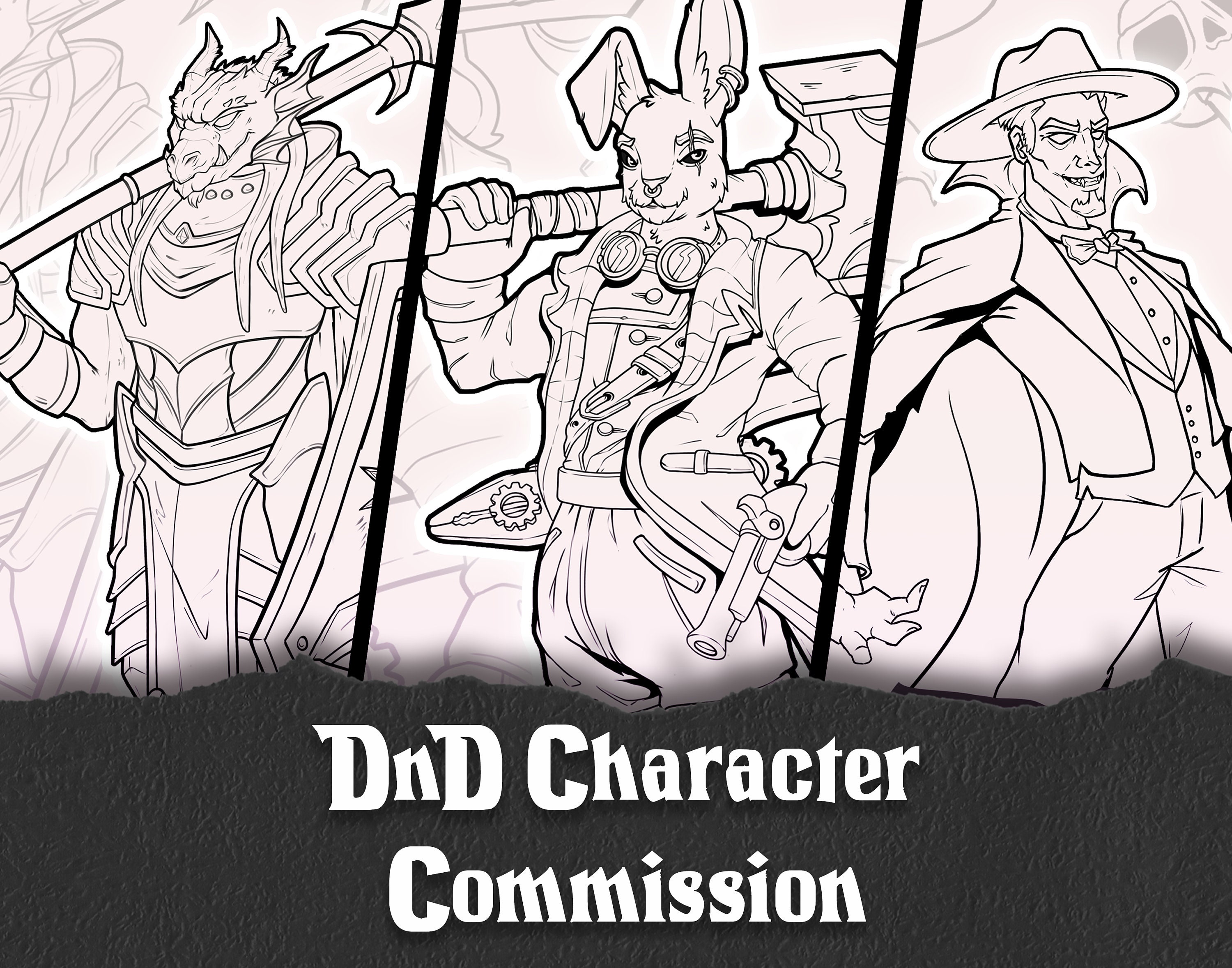 Custom Character DND Art Dnd Character Commissions Custom Game ...