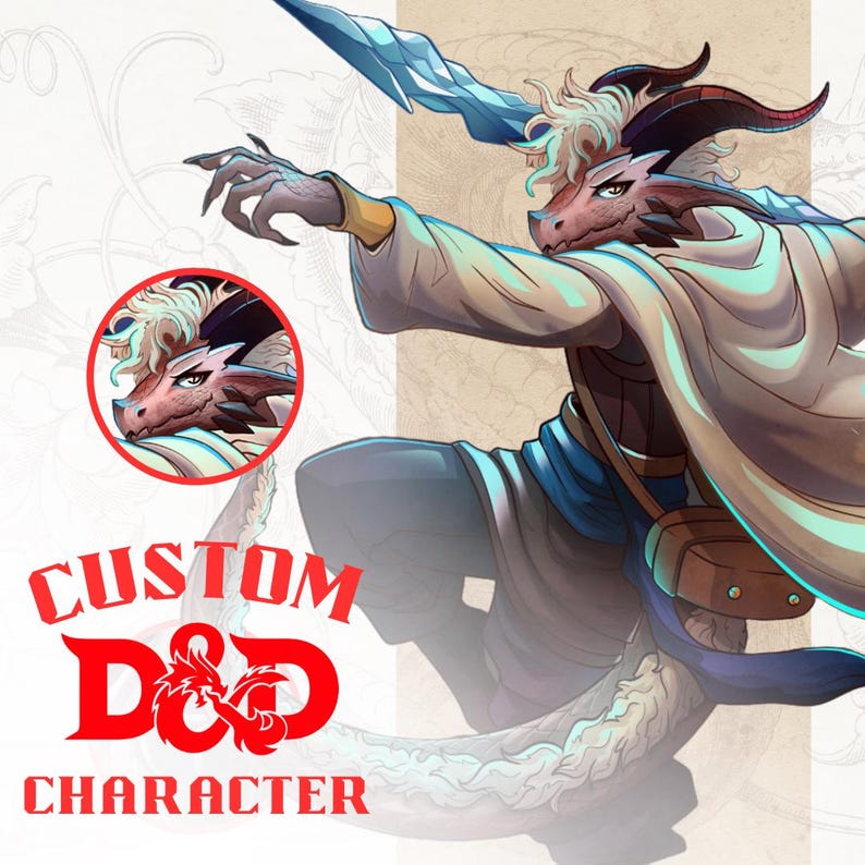 Custom Dnd Character Portrait: Fantasy RPG Art (digital Artwork) - Etsy UK