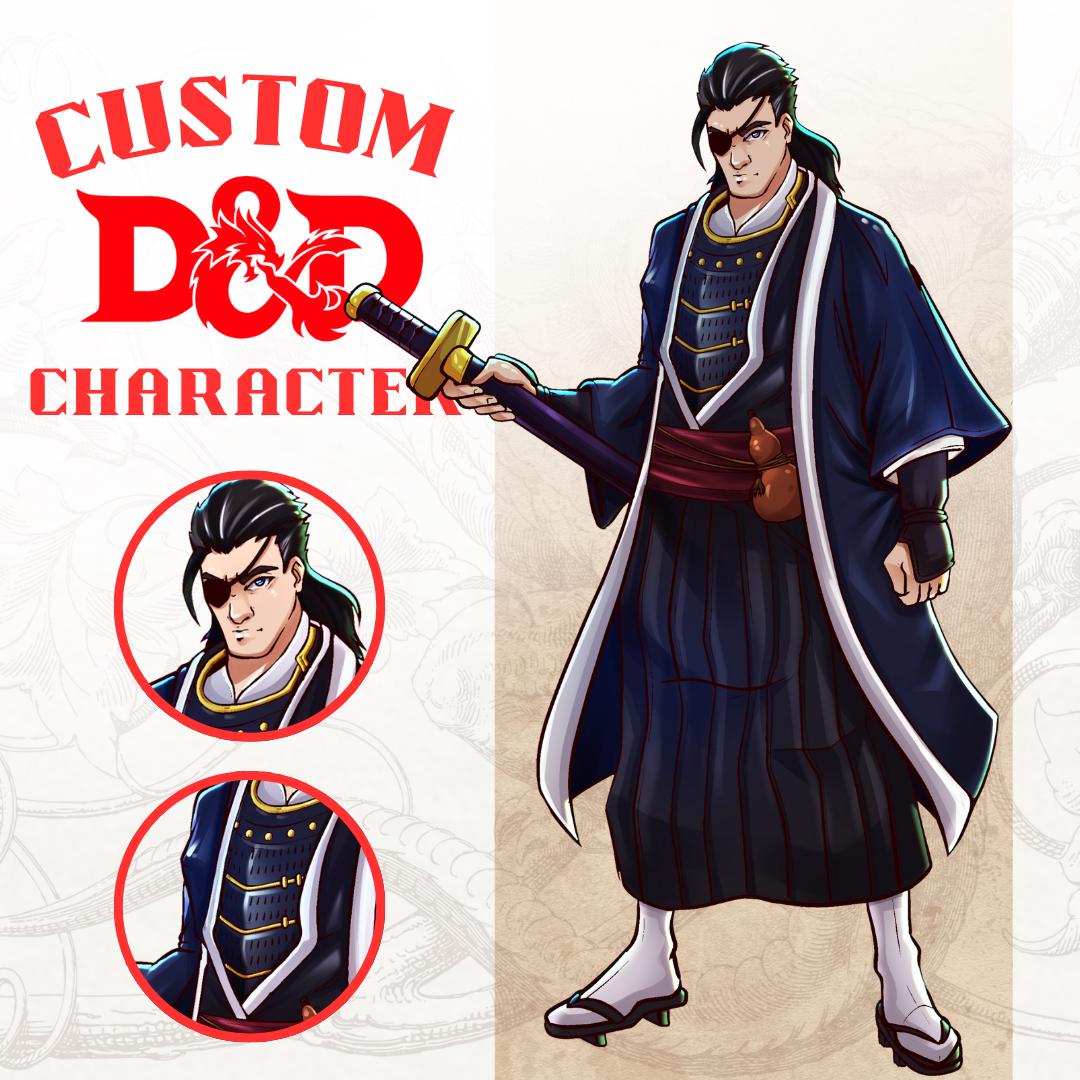 CUSTOM DND Character, Dnd Character Commission, Dungeons and Dragon ...