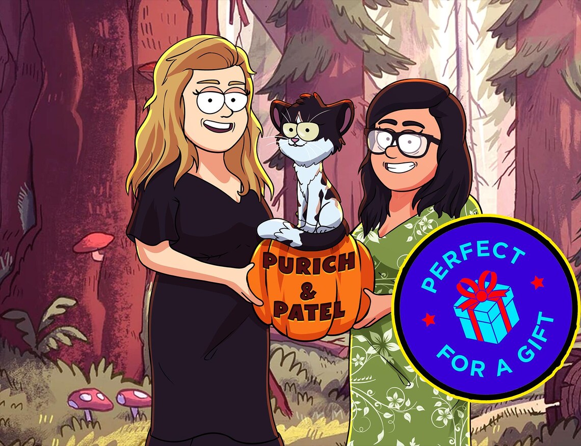Custom Gravity Falls Style Portrait Personalized Cartoon Caricature ...