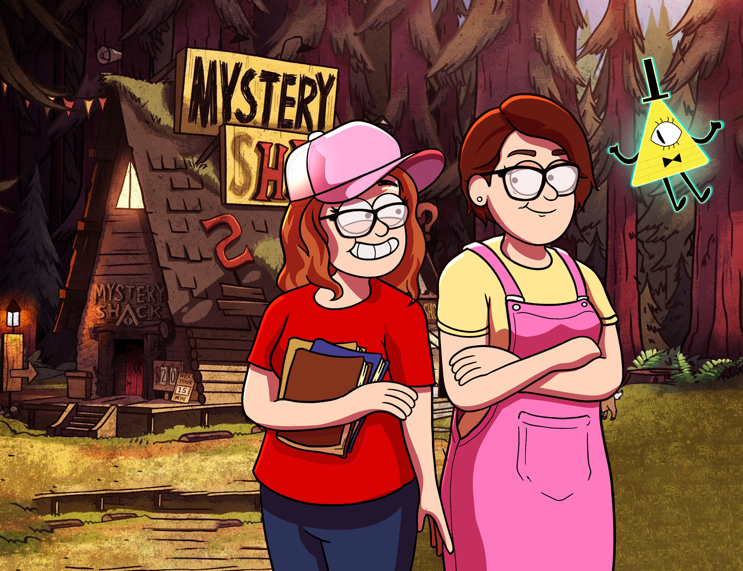 Gravity Falls Custom Portrait Commission for Bestfriends Couple Family ...