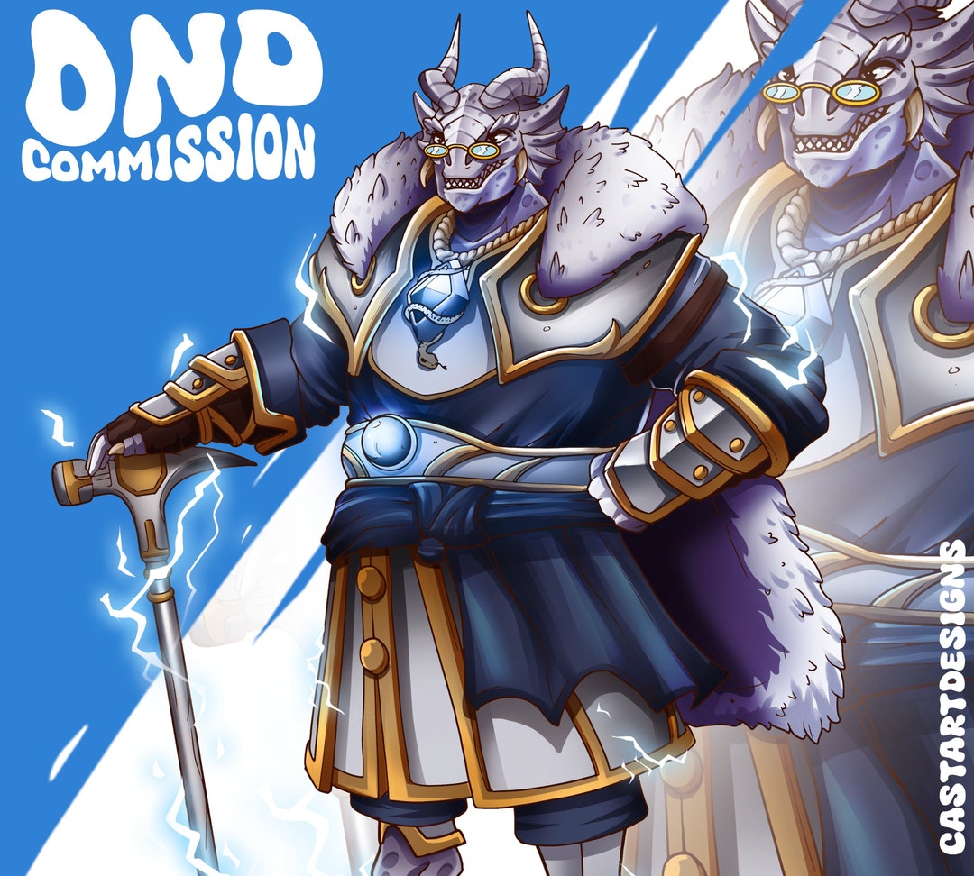 Custom Dnd Character Art Personalized Dnd Character Commission Fantasy ...