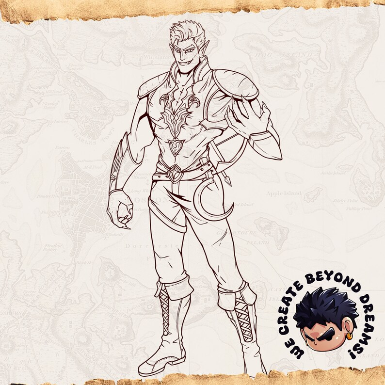 Custom Personalized DND Character Commission Custom DND Character ...