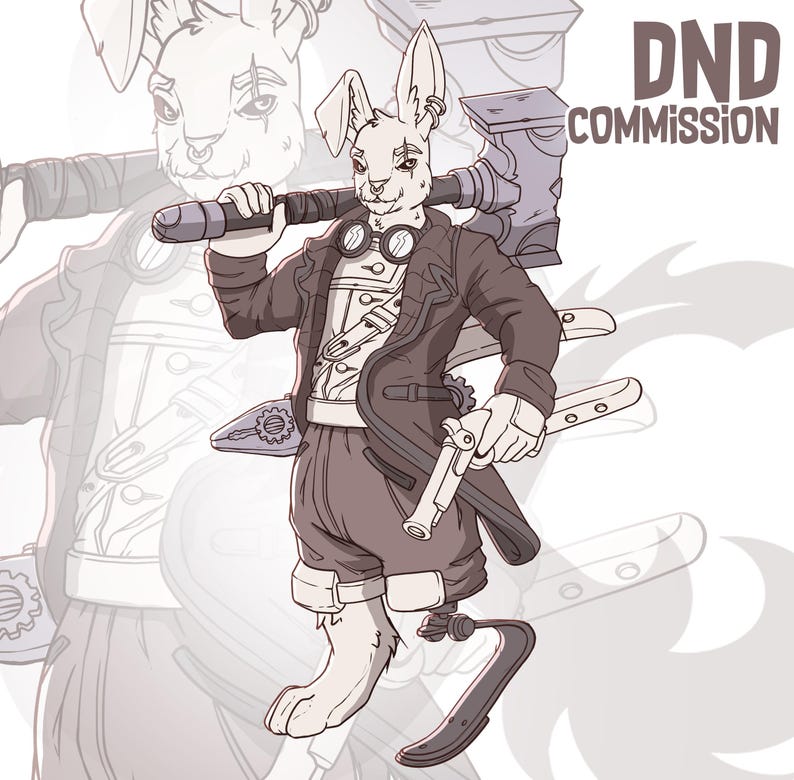 Custom DND Character Art: Fantasy RPG Portrait (digital) - Etsy UK