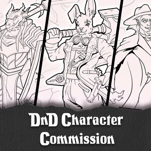 Personalized DND Character Commission Custom DND Character Dungeons & Dragons Character Fantasy ...