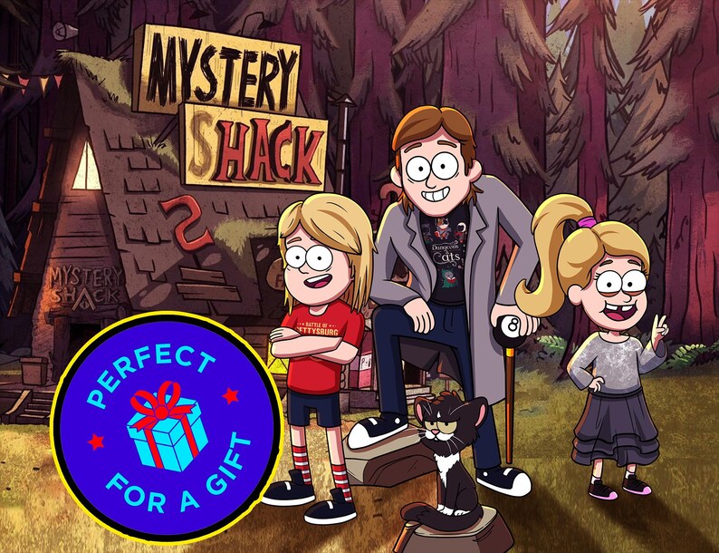 Custom Gravity Falls Style Portrait Personalized Cartoon Caricature ...