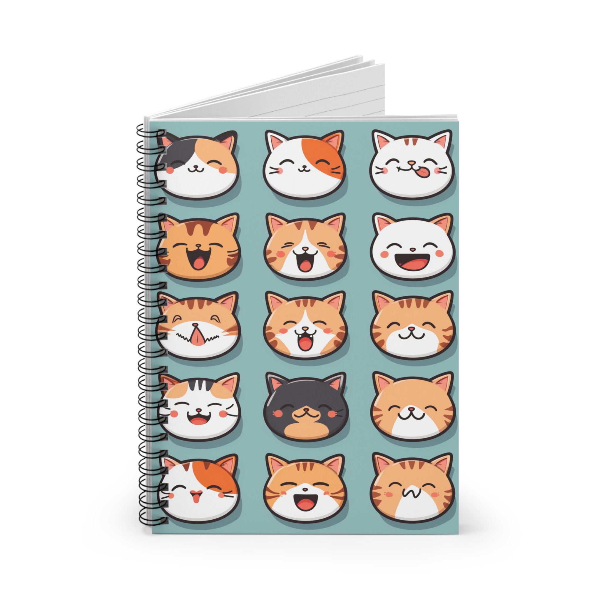 Cute Cat Notebook, Fun Kitty Journal - Etsy