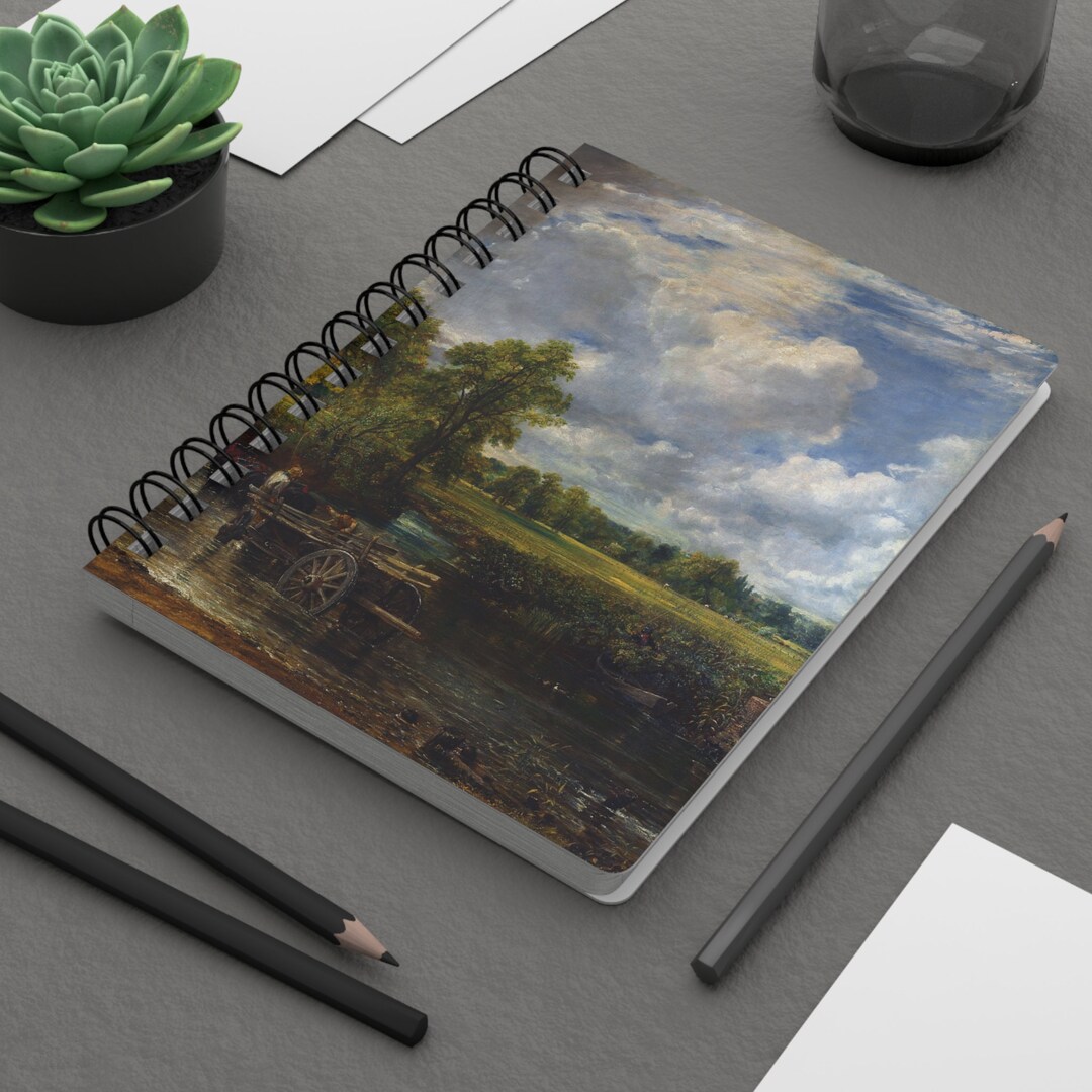 1800's Art Inspired Spiral Bound Journal, John Constable the Hay Wain ...