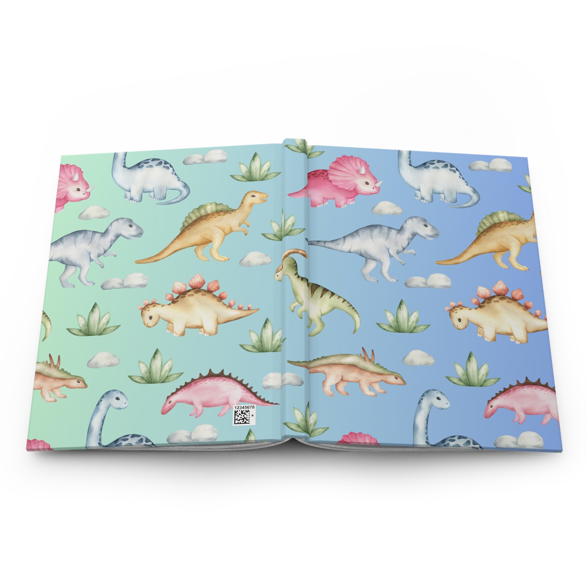 Fun Cute Dinosaur Notebook, Dino Hardcover Journal - Etsy