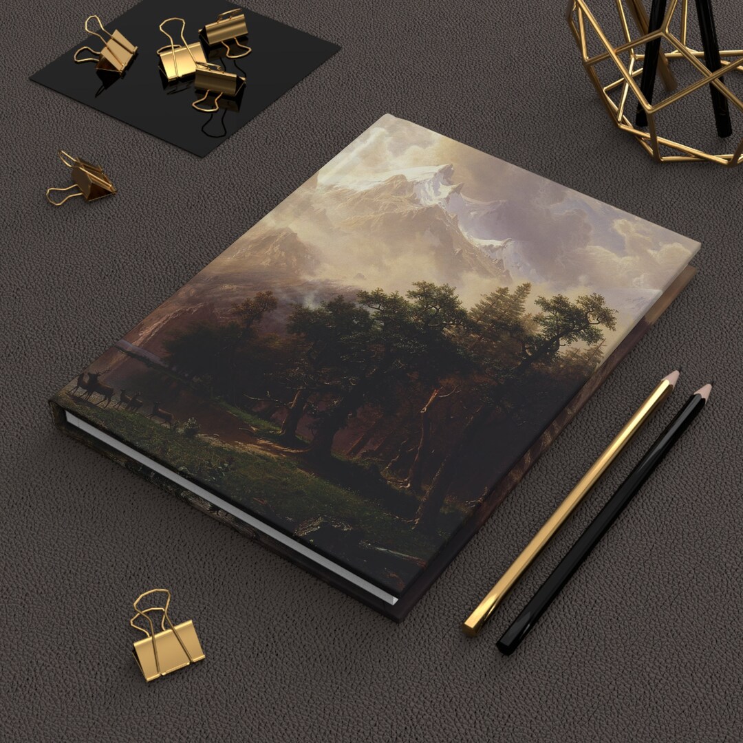 1800's Art Inspired Notebook, Albert Bierstadt Among the Sierra Nevada ...