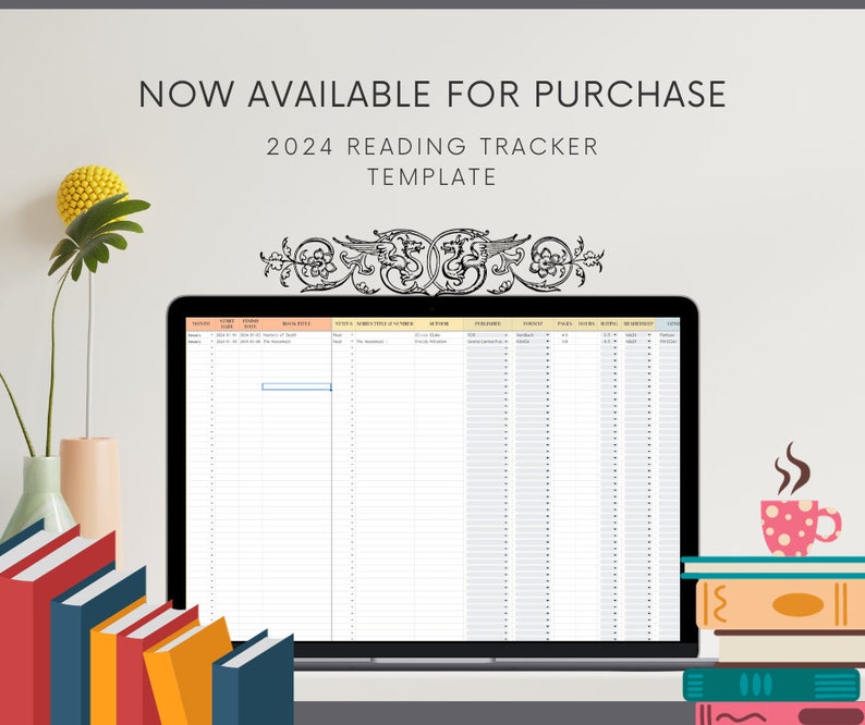 The 2024 Reading Tracker Template - Etsy