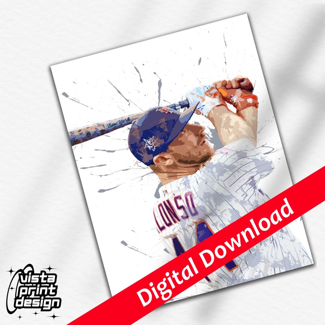 Digital Download Pete Alonso Poster, New York Mets Poster Canvas Print ...