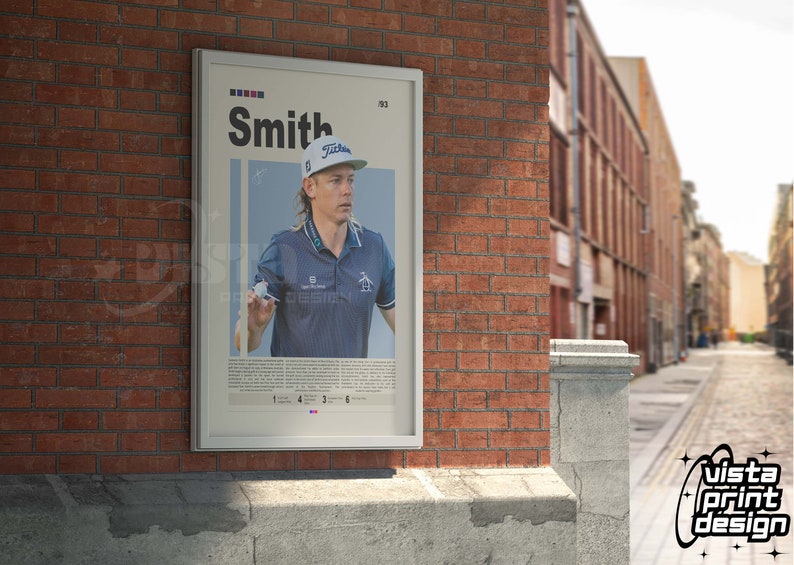 Cameron Smith Golf Motivational Poster, Sports Poster, Modern Sports ...