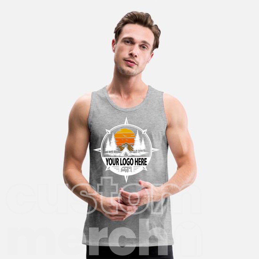 Logo Design Tank Top, Company Logo, Team Logo, Personalized Logo Shirt ...