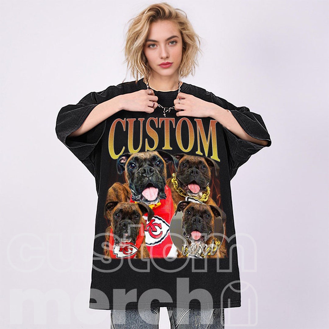 Custom Comfort Colours® Bootleg Rap Pet Shirt, Custom Pet Portrait ...