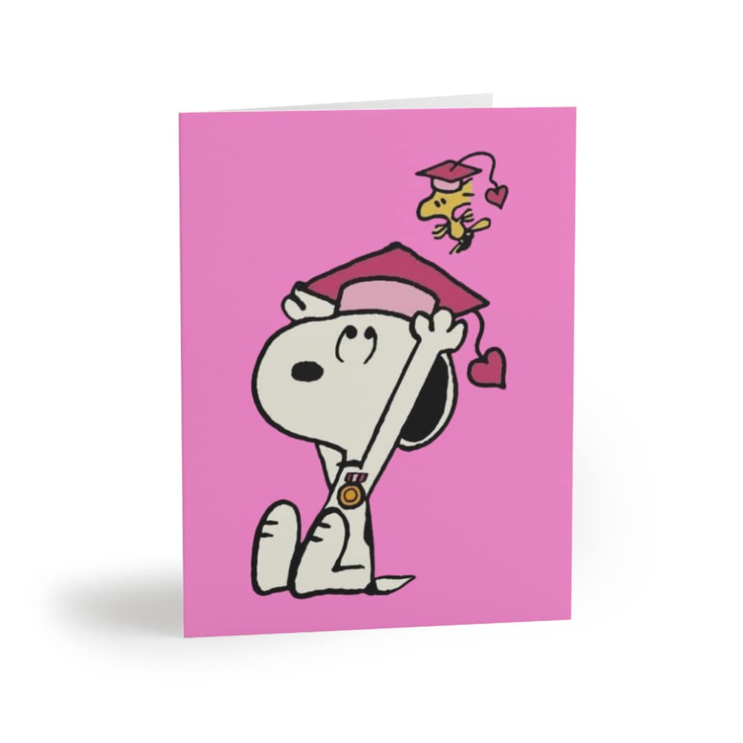 Snoopy Graduation Card - Etsy