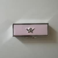Handcrafted Gothic Pill Box: Angel Wings, Glass Eye, Mini Mirror - Etsy