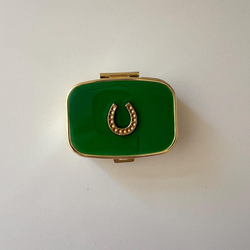 Two Compartments Pill Box - Etsy
