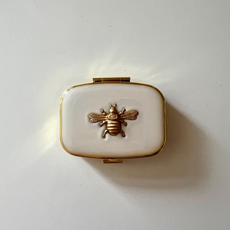 Vintage Bee Pill Box - Etsy