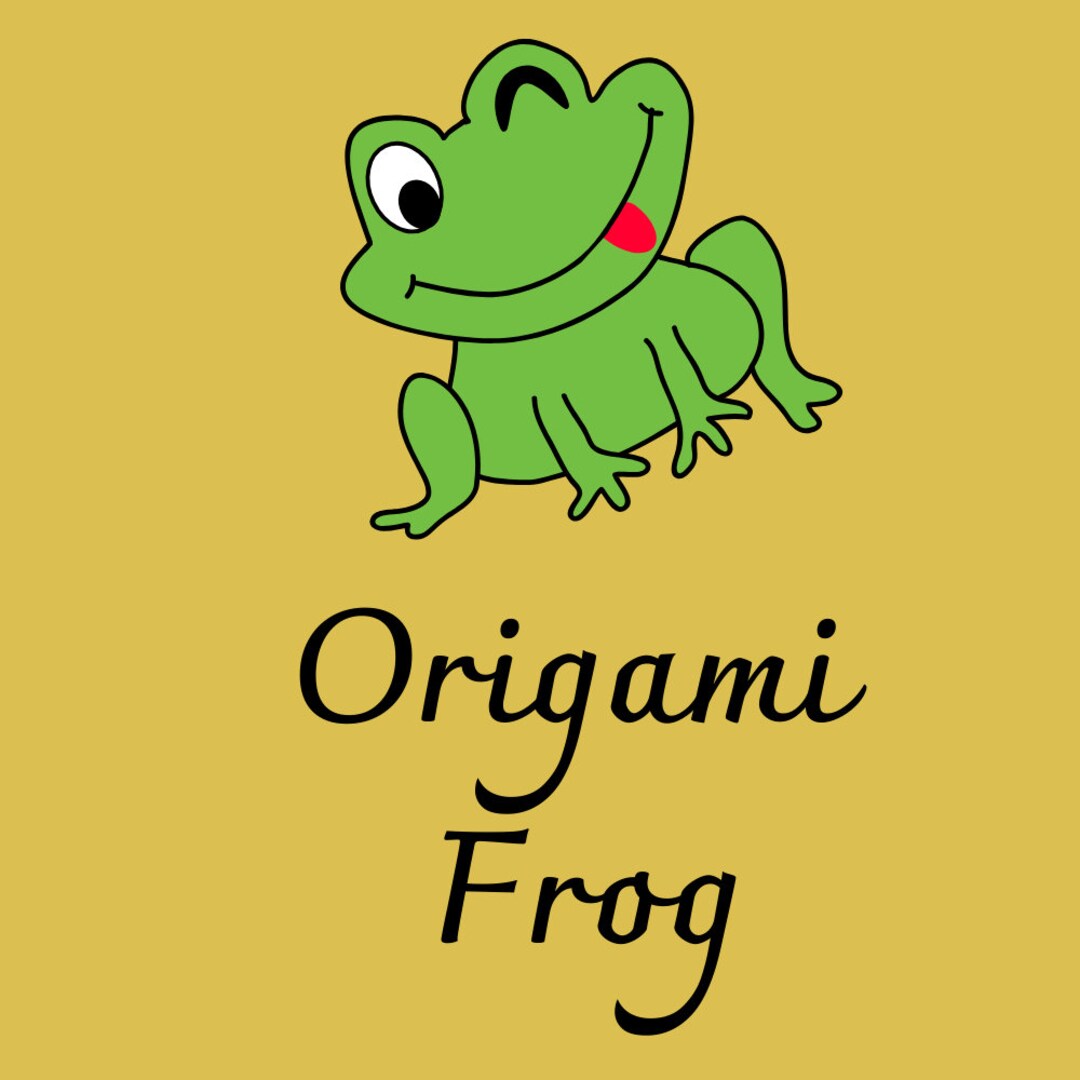 Frog Origami Making, Digital,png,jpg - Etsy