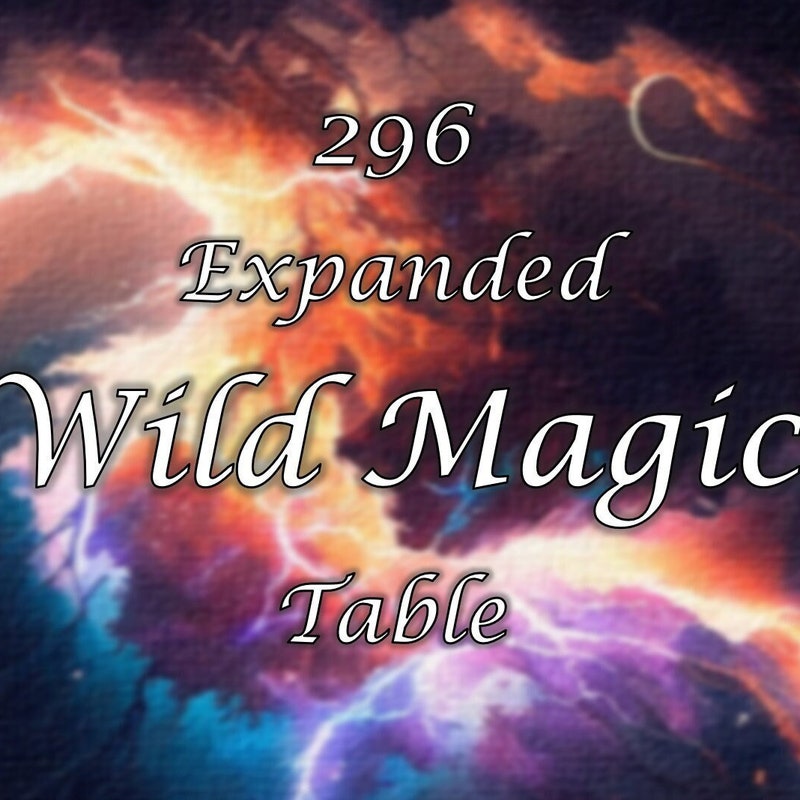 2024 sorcerer wild magic table - Etsy.de