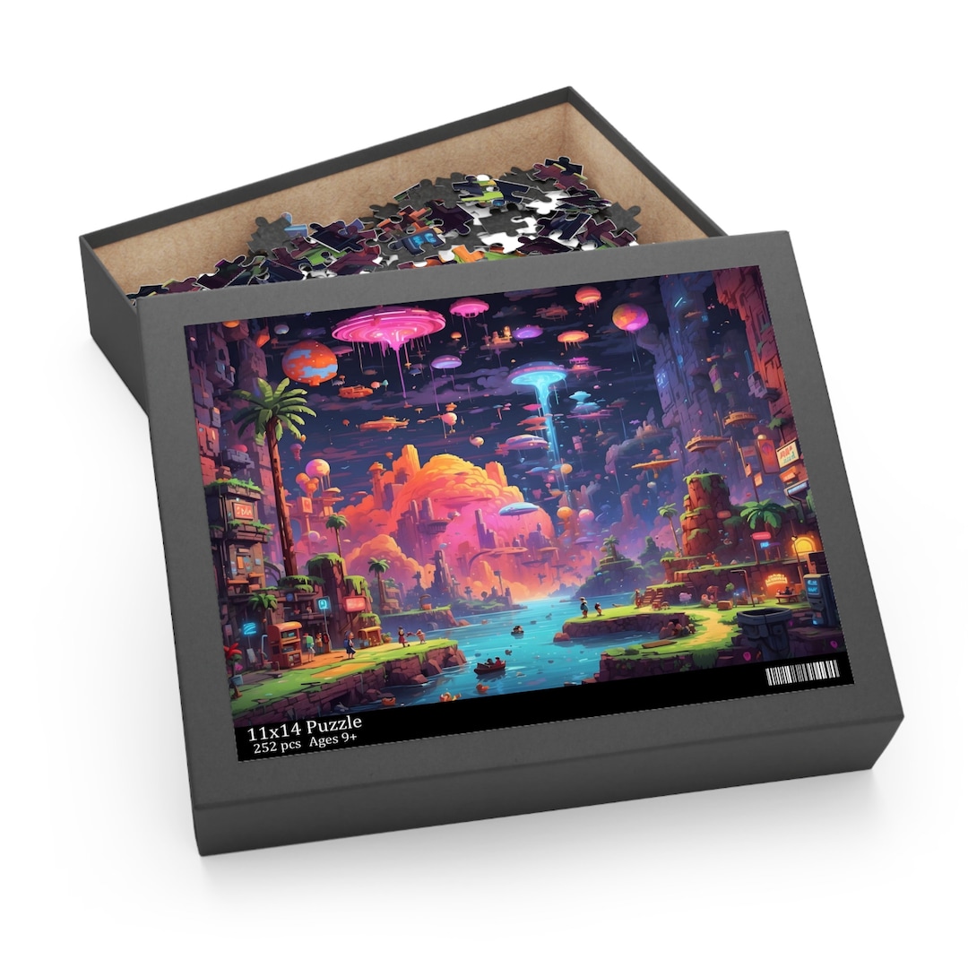 Pixel Paradise Arcade Puzzle Relive the Nostalgia of Gaming Joy Puzzle ...