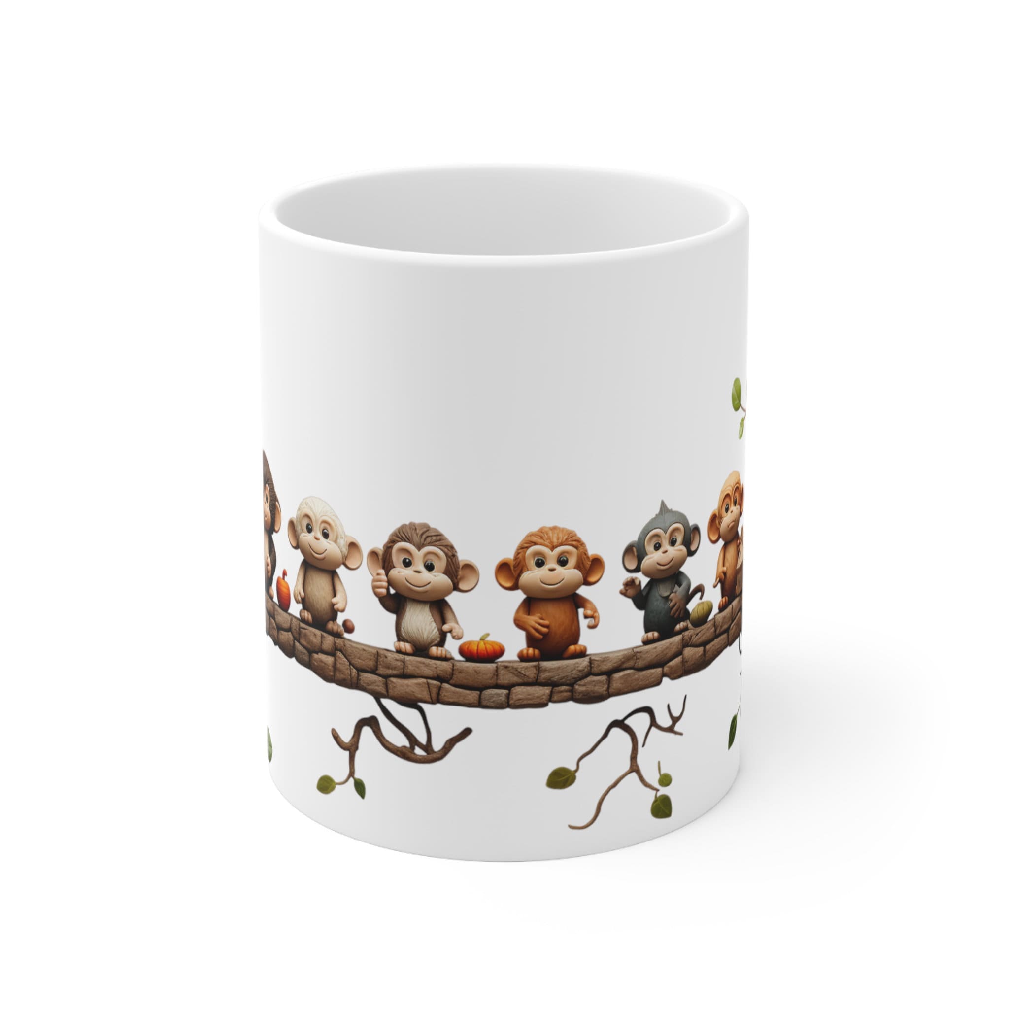 3D Funny Monkey Mug, 11oz Monkey Coffee Mug, Monkey Lover Gift, Monkey Art Mug, Beautiful 3d ...