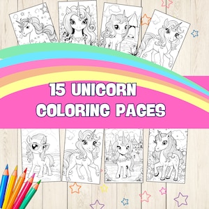 15 Cute Unicorn Coloring Pages for Kids, Unicorn Coloring Pages ...