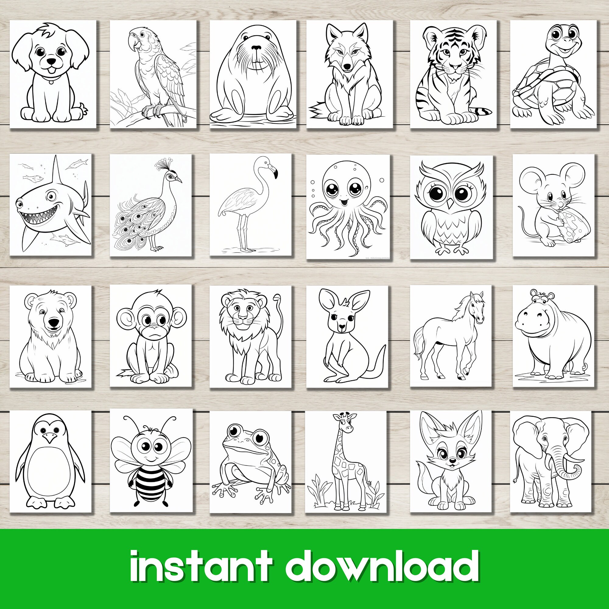 30 Easy Coloring Pages for Kids, Toddlers, Preschoolers Toddlers ...