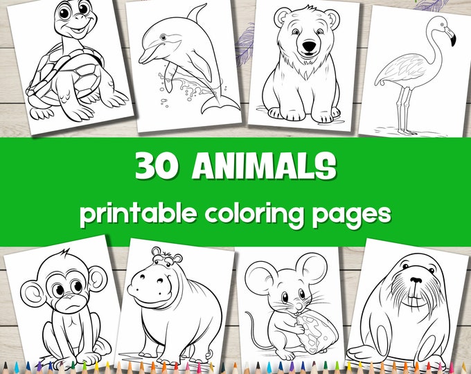 100 Printable Coloring Pages for Kids, Toddlers, Preschoolers, Coloring ...