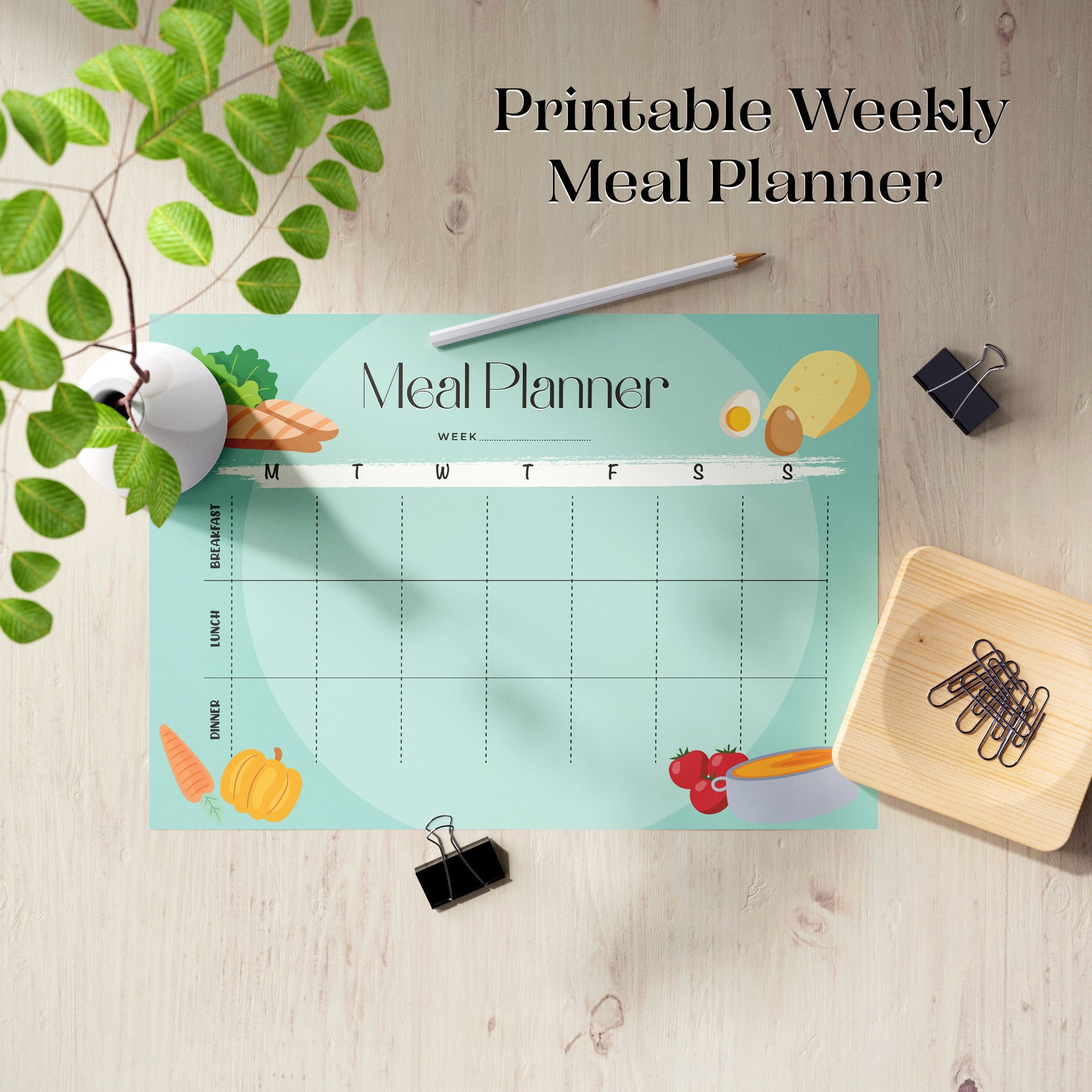 Printable Weekly Meal Planner the Perfect Tool for Fitness, Diet ...