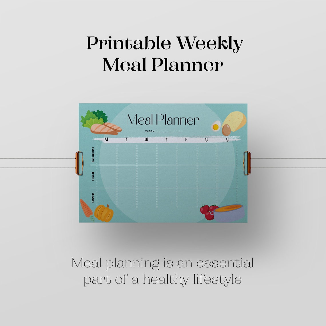 Printable Weekly Meal Planner the Perfect Tool for Fitness, Diet ...