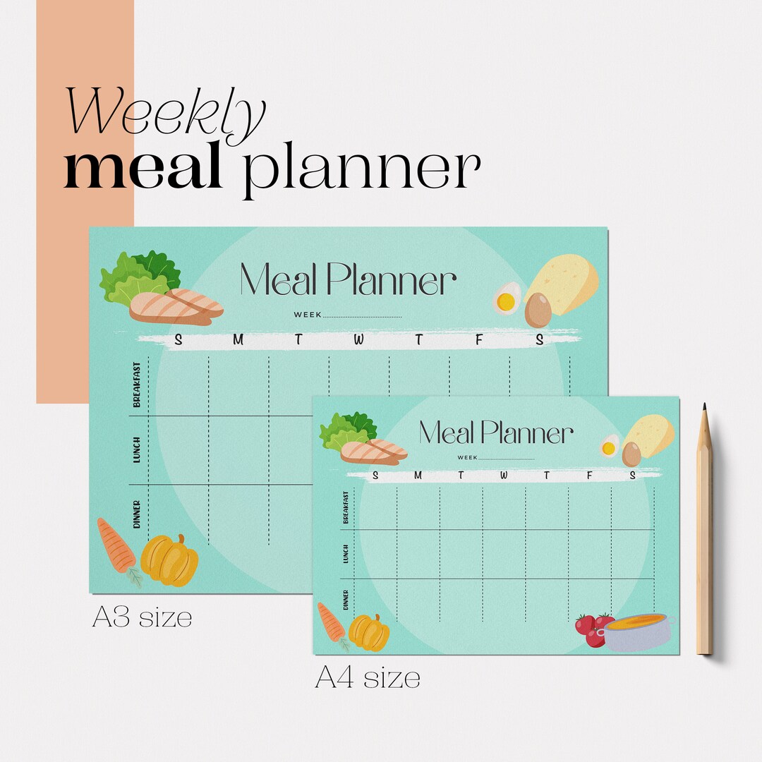 Printable Weekly Meal Planner the Perfect Tool for Fitness, Diet ...