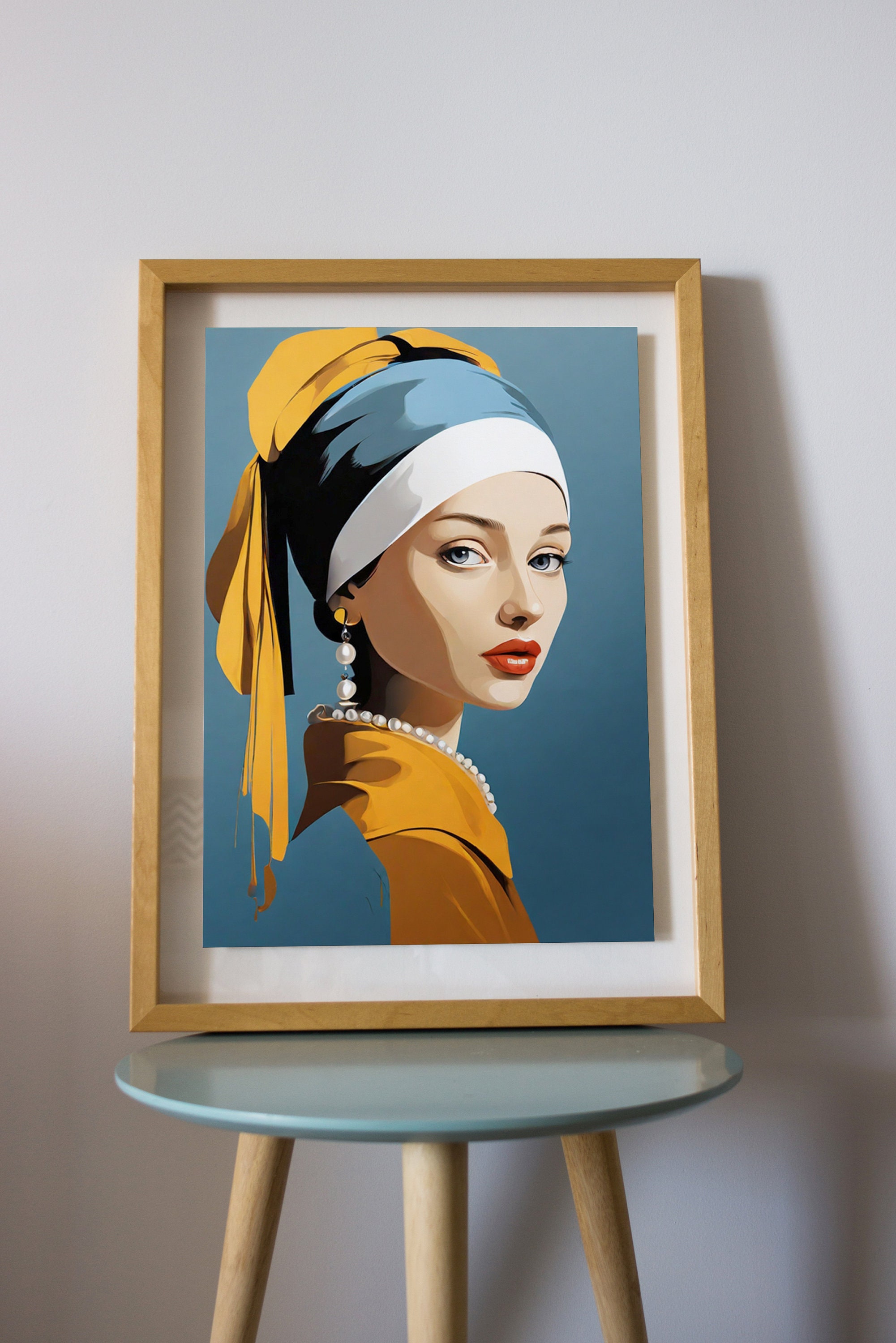 Modernized Versions of Classical Paintings set of 6 Paintings, Da Vinci ...