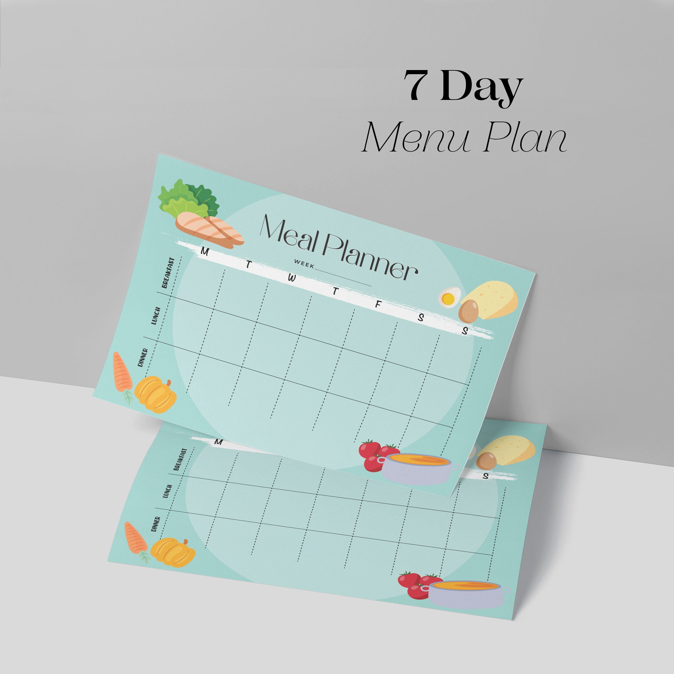 Printable Weekly Meal Planner the Perfect Tool for Fitness, Diet ...