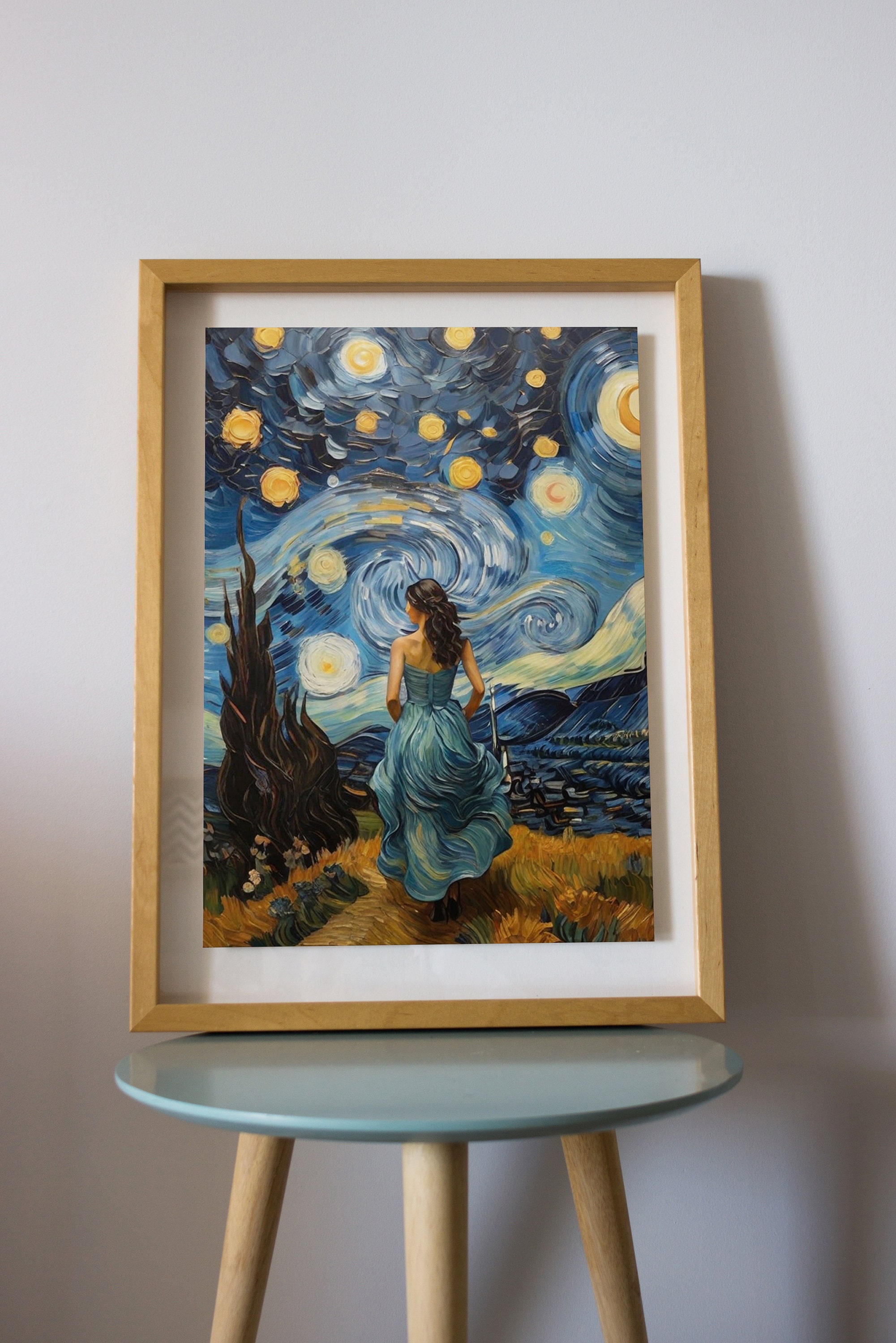 The Starry Night Painting Altered Art Different Version Digital ...