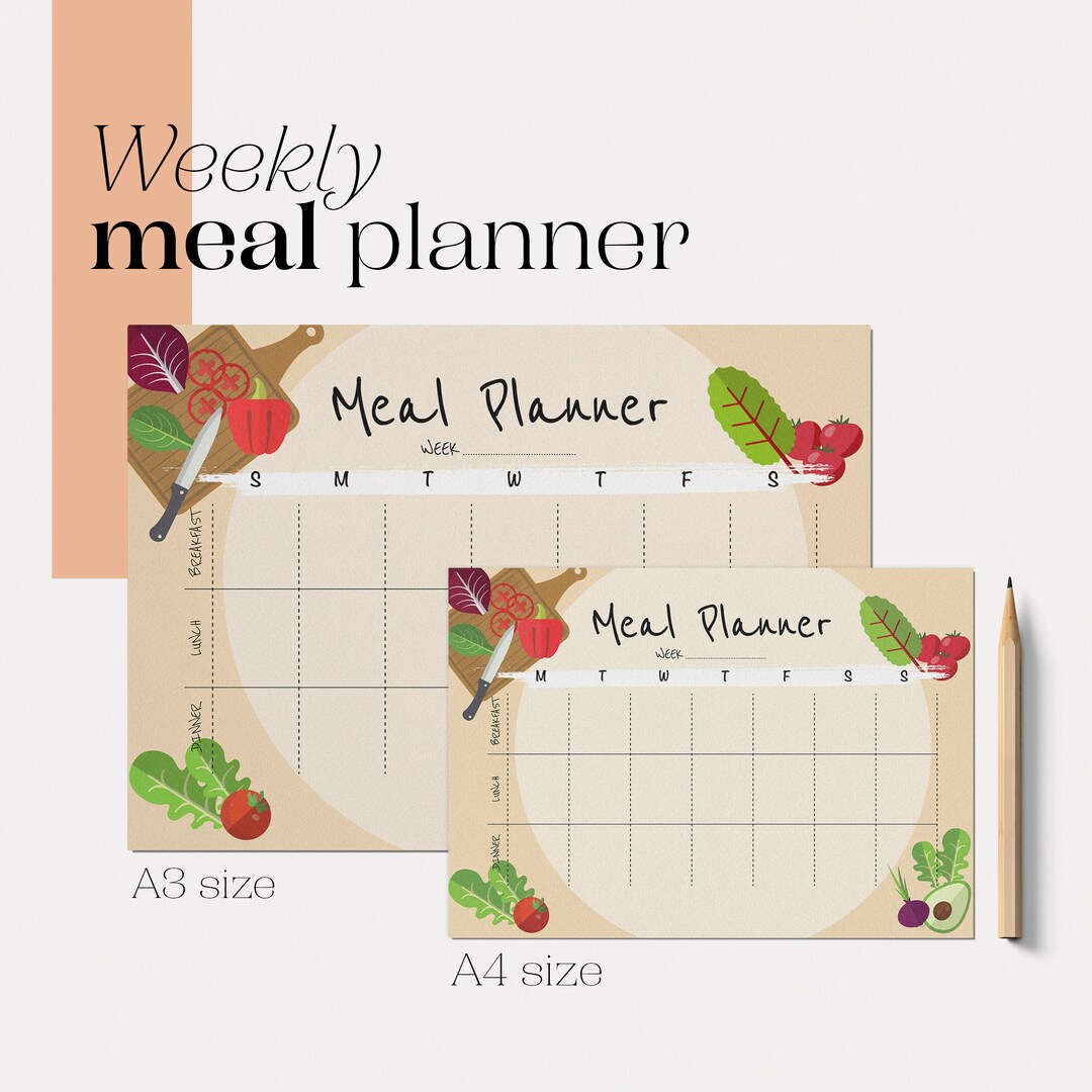 Printable Weekly Meal Planner the Perfect Tool for Fitness, Diet ...