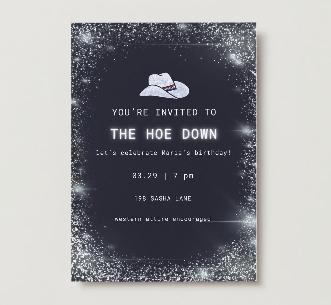COWBOY CARTER Invitation Template | RENAISSANCE Theme | Bachelorette ...