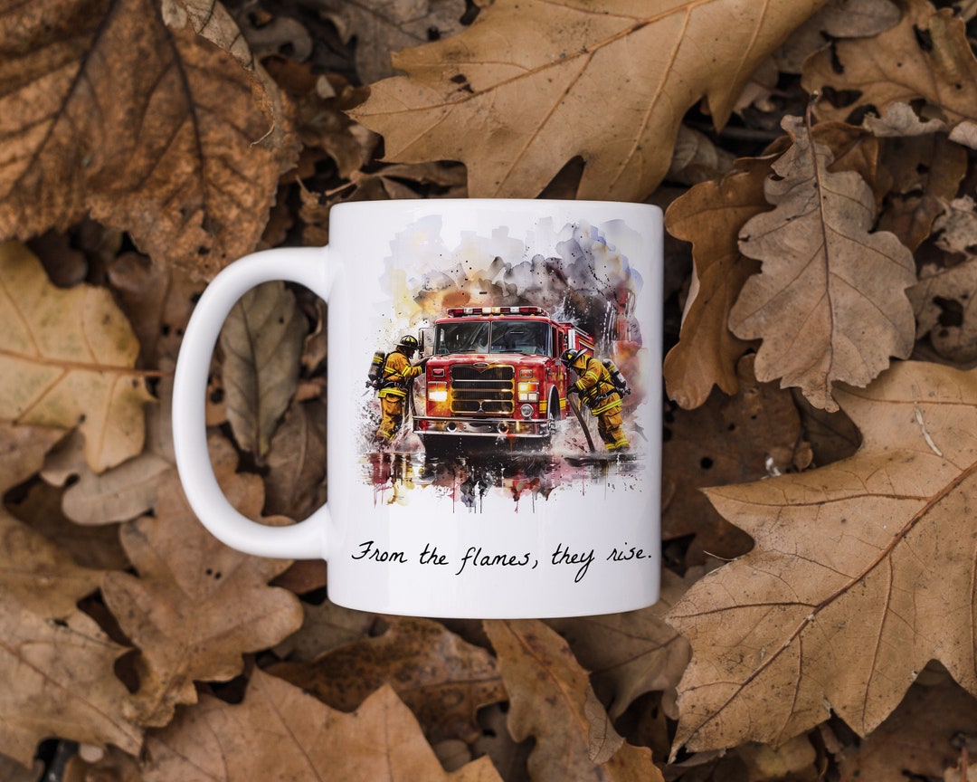 Honoring Firefighter Valor 11oz Mug: Printed Mug, Gift for Heroes, Best ...