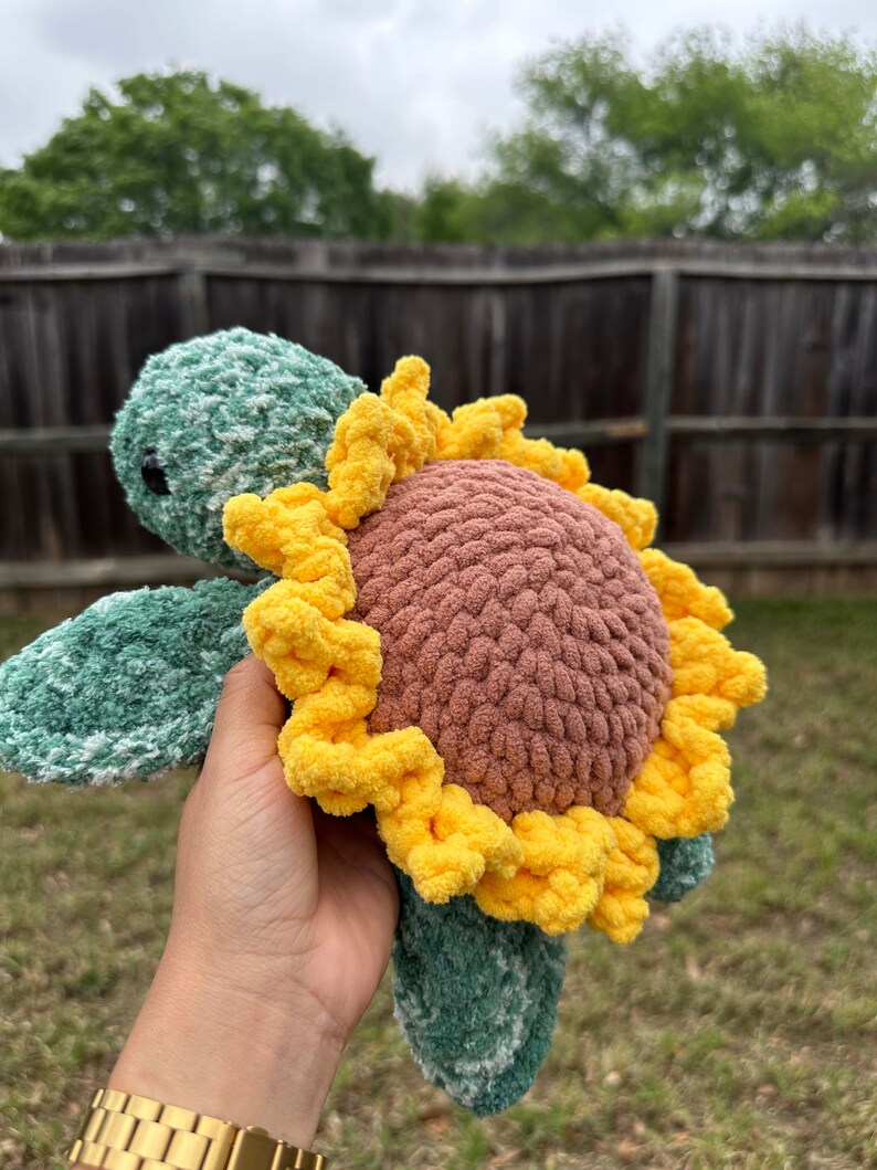 Sunflower Turtle - Etsy