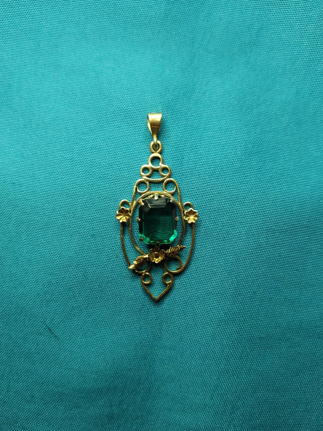 Antique 10ct Gold Pendant - Etsy