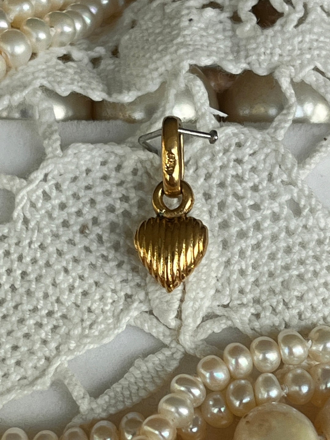 Lovely Vintage Gold Plated Small Heart Pendant or Charm - Etsy