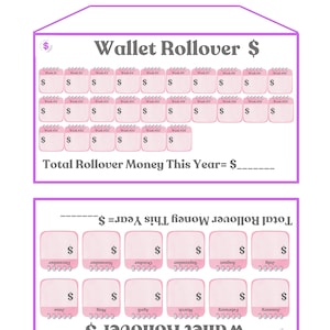 Wallet Rollover Savings Challenges Envelope - Etsy