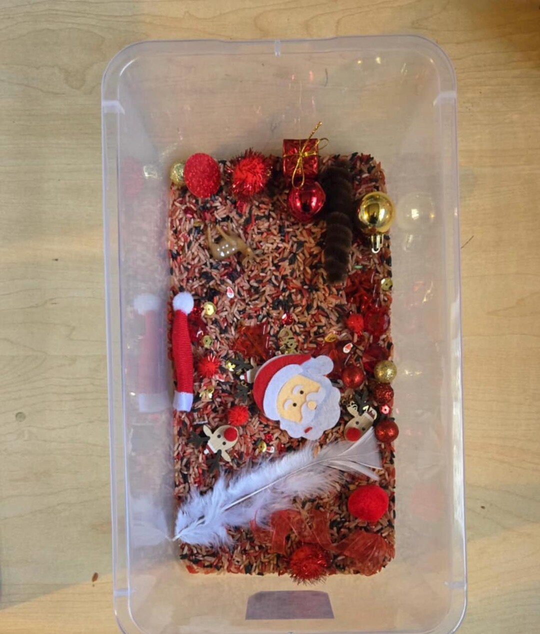 Sensory Play, Santa & Reindeers Sensory Play, Sensory Bin Filler ...