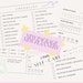 Colorful Daily Planner Digital Download, Pink Blue Green Purple Digital ...