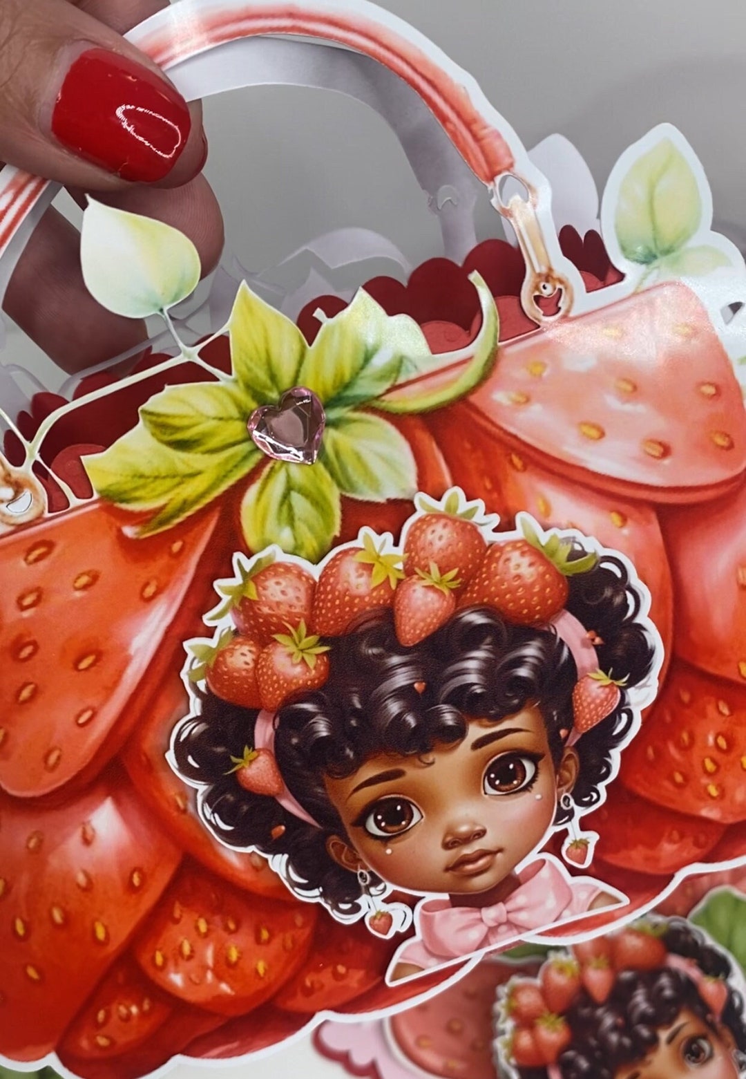 Strawberry Favor Purses, Strawberry Theme Birthday, Strawberry Theme ...