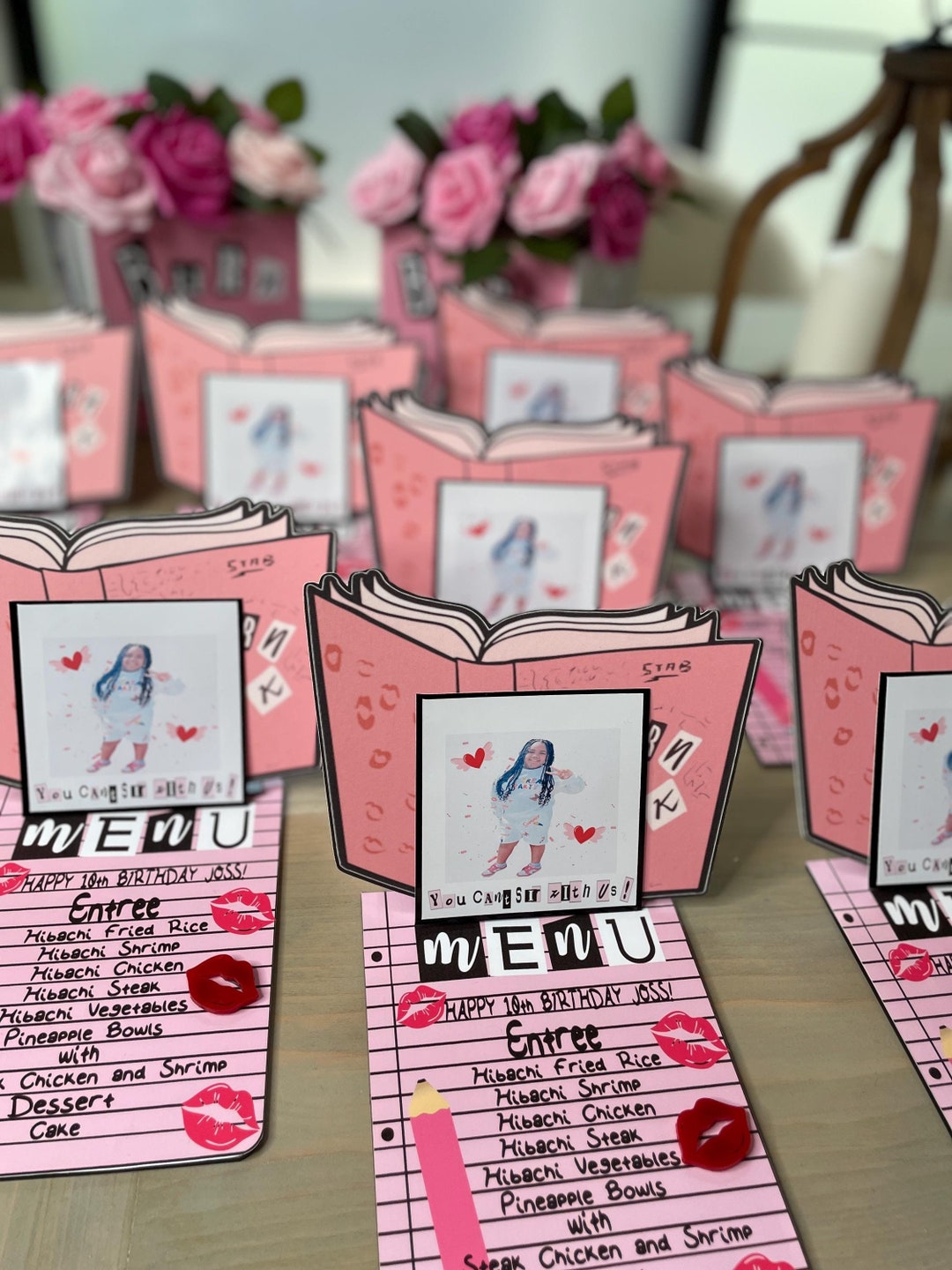 Mean Girl Theme Acrylic Menus Mean Girl Birthday Party Dinner Party ...