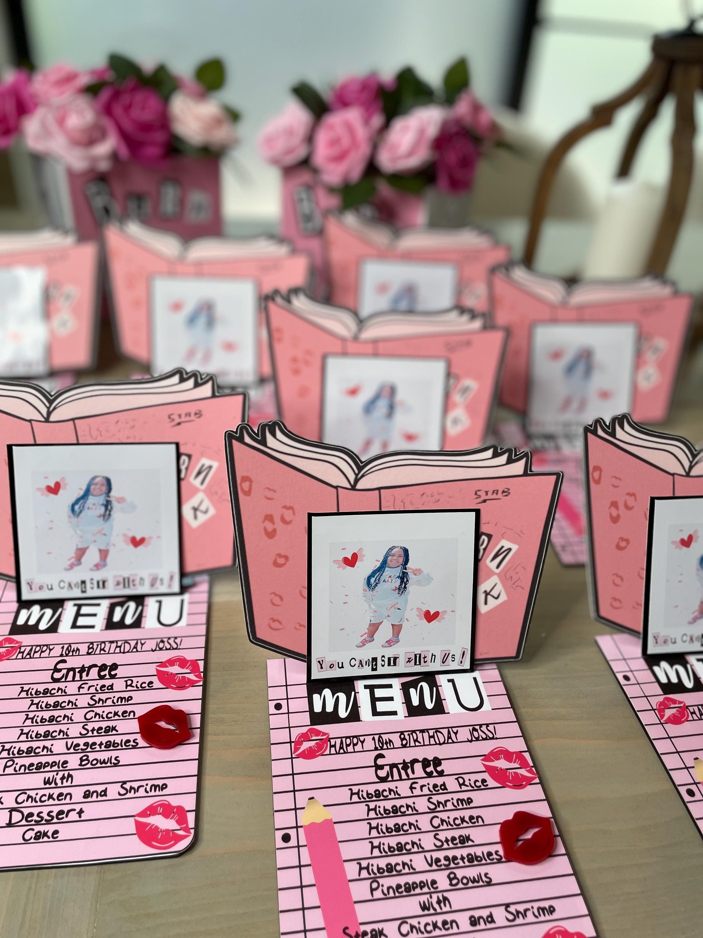 Mean Girl Theme Acrylic Menus Mean Girl Birthday Party Dinner Party ...