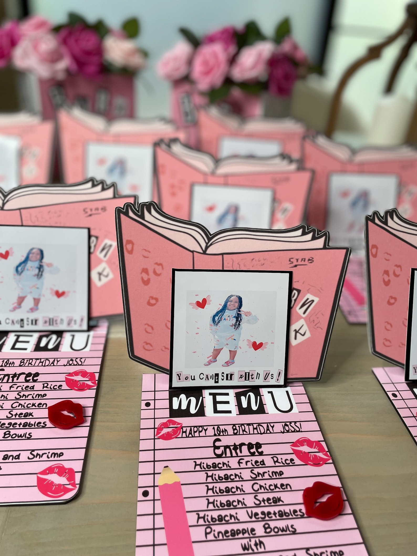 Mean Girl Theme Acrylic Menus Mean Girl Birthday Party Dinner Party ...
