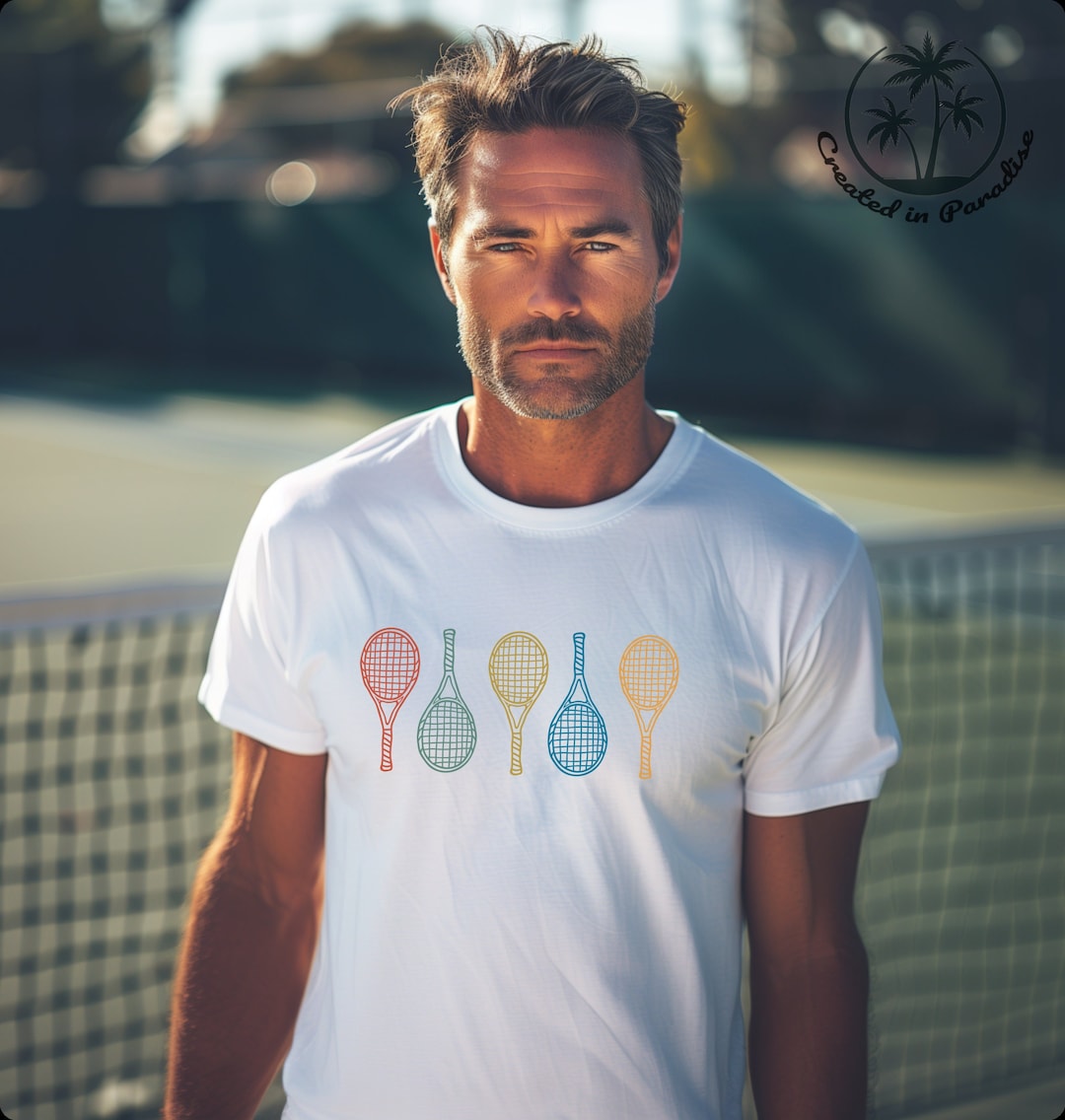 Tennis Rackets T-shirt: Unisex Bella Canvas Tee, Tennis Player Gift - Etsy